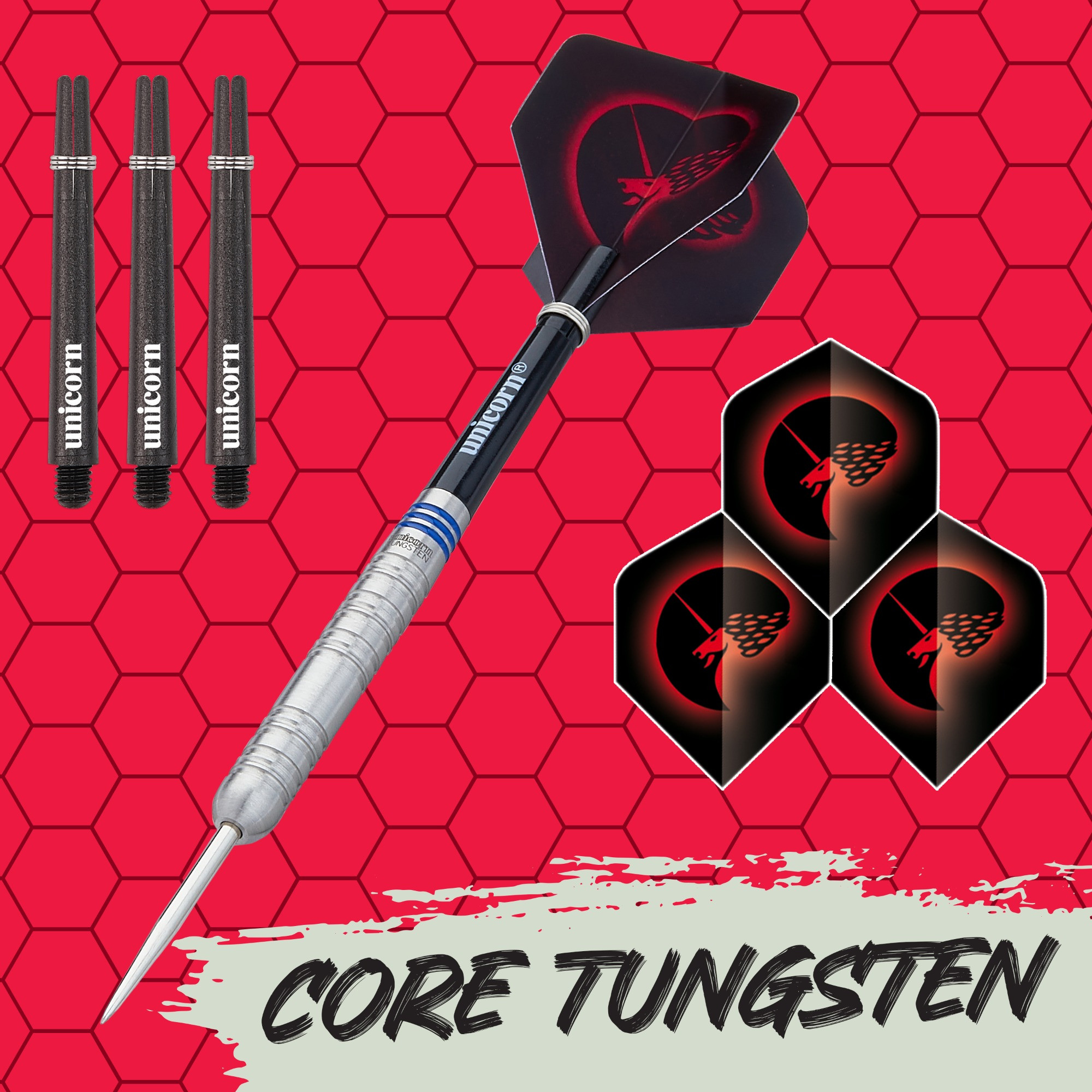 Core Tungsten Style 2 Steel Tip Dart - 80% Tungsten